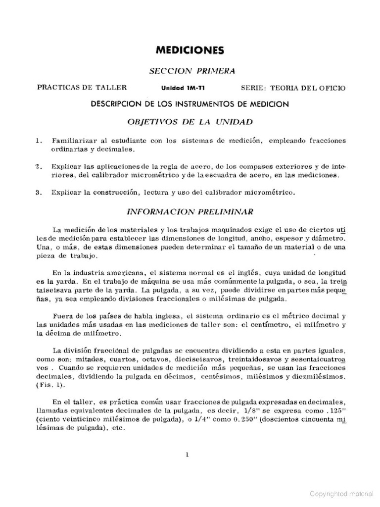 01 Manuales Mediciones | PDF