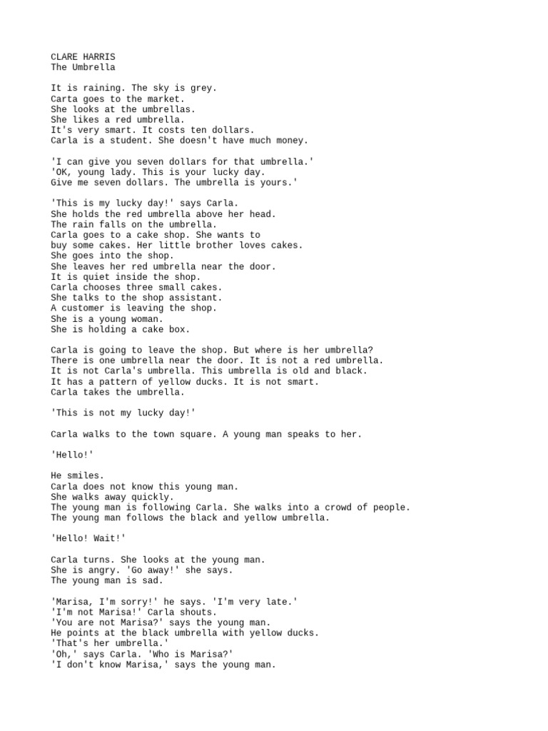 Clare Harris - The Umbrella | PDF | Religion & Spirituality | Mystery, Thriller & Crime Fiction