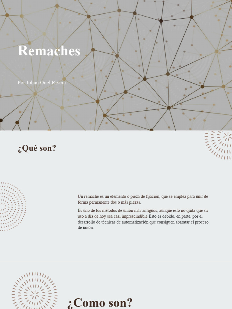 Exposición Remaches | PDF | Remache | Ingeniería de Edificación