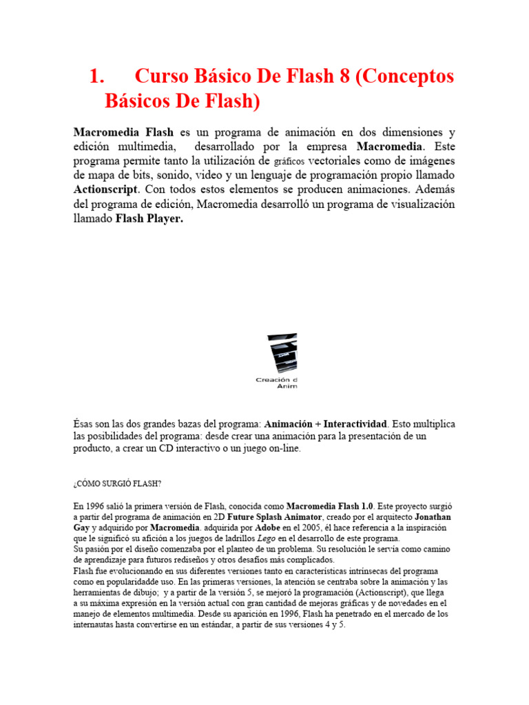 4.TUTORIAL DE FLASH | PDF | Adobe Flash | Informática