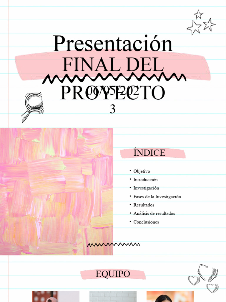 Presentación Mi Proyecto Final Doodle Rosa y Negro | PDF