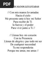 LEVANTATE SEÑOR, Miel San Marcos - Acordes | PDF