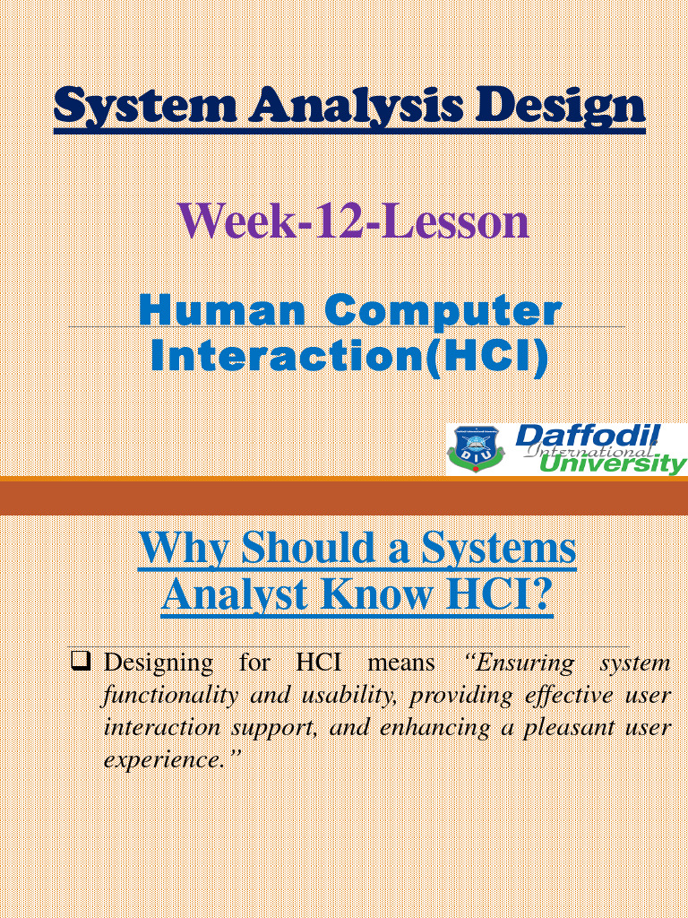 Wk 12 Human Computer Interaction Hci Pdf Usability Human Computer Interaction