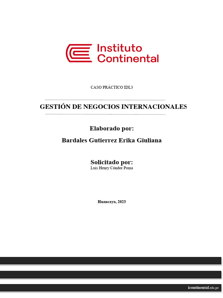 Caso Práctico IDL 3 GDNI | PDF | Economias | Gestión de la cadena de ...