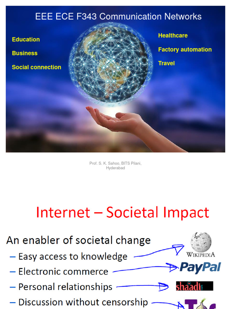 EEE ECE F343 Communication Networks: Education Business Social ...