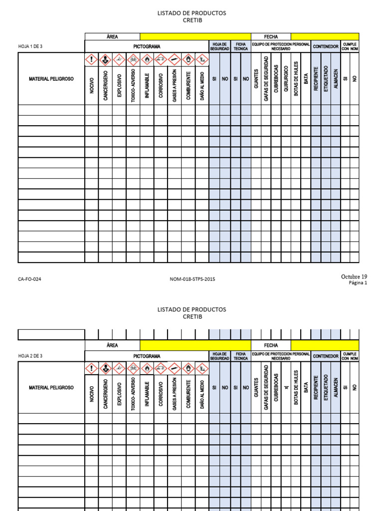 Productos Cretib Sga | PDF