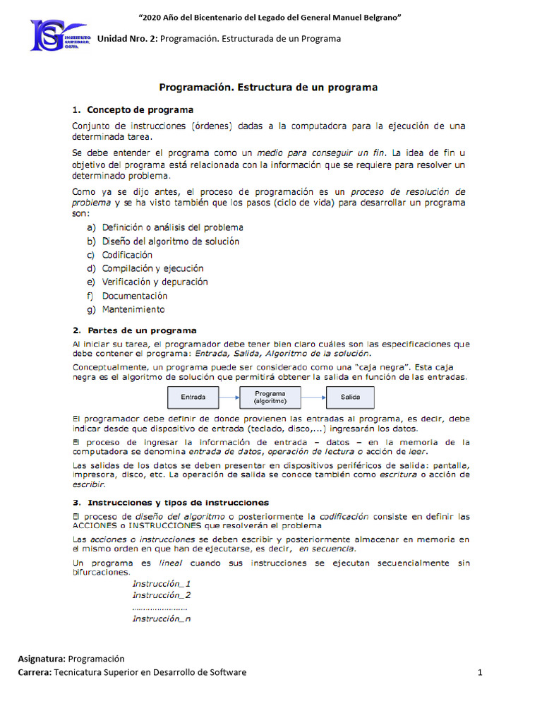 Estructura de Programas en Software | PDF | Ingeniería de software | Informática