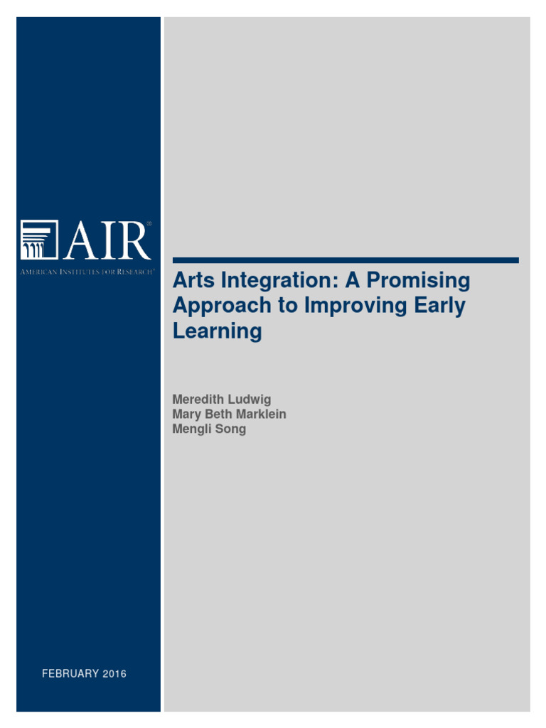 Arts Integ Brief 2016 Final | PDF | Teachers | Science, Technology ...
