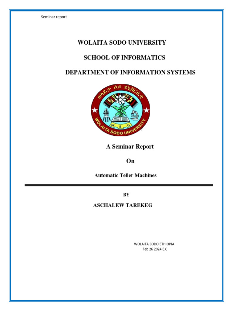 aschalew 22 | PDF | Automated Teller Machine | Computer Network