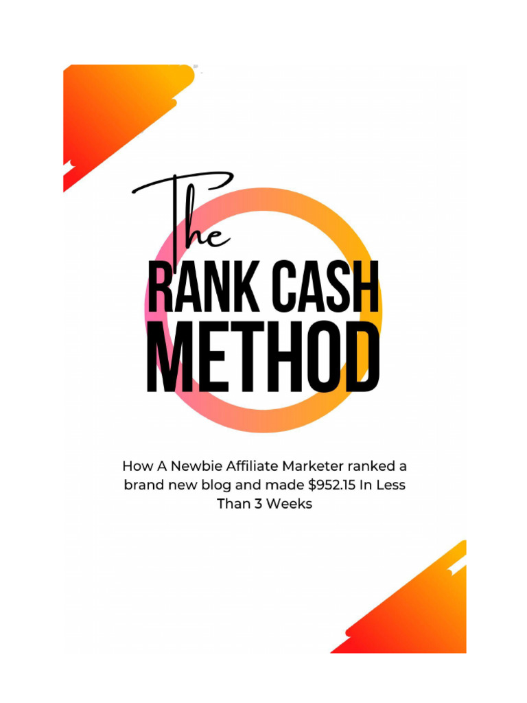 The_Rank_Cash_Method | PDF | Search Engine Optimization | Affiliate ...