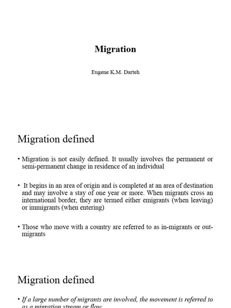 Migration | PDF | Human Migration | Migrant Worker