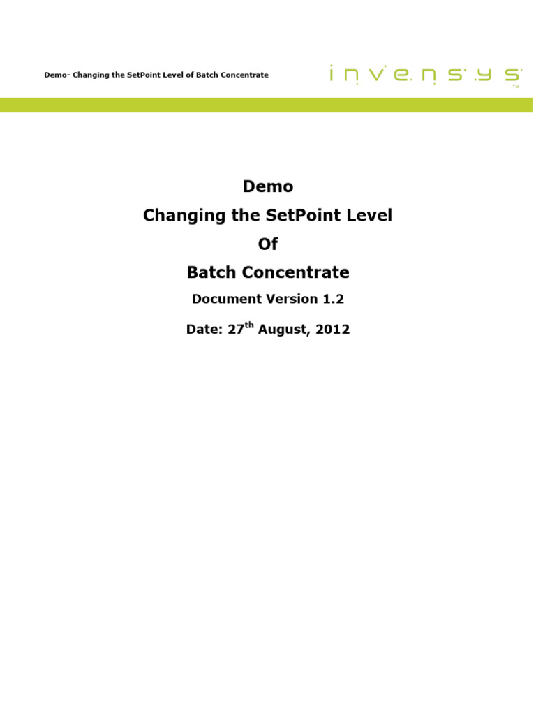 SetPoint Change | PDF | Workflow | Login