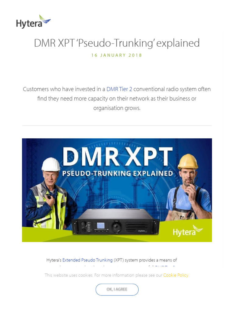 DMR XPT - Pseudo-Trunking - Explained - Hytera EU | PDF | Radio | Computer Engineering