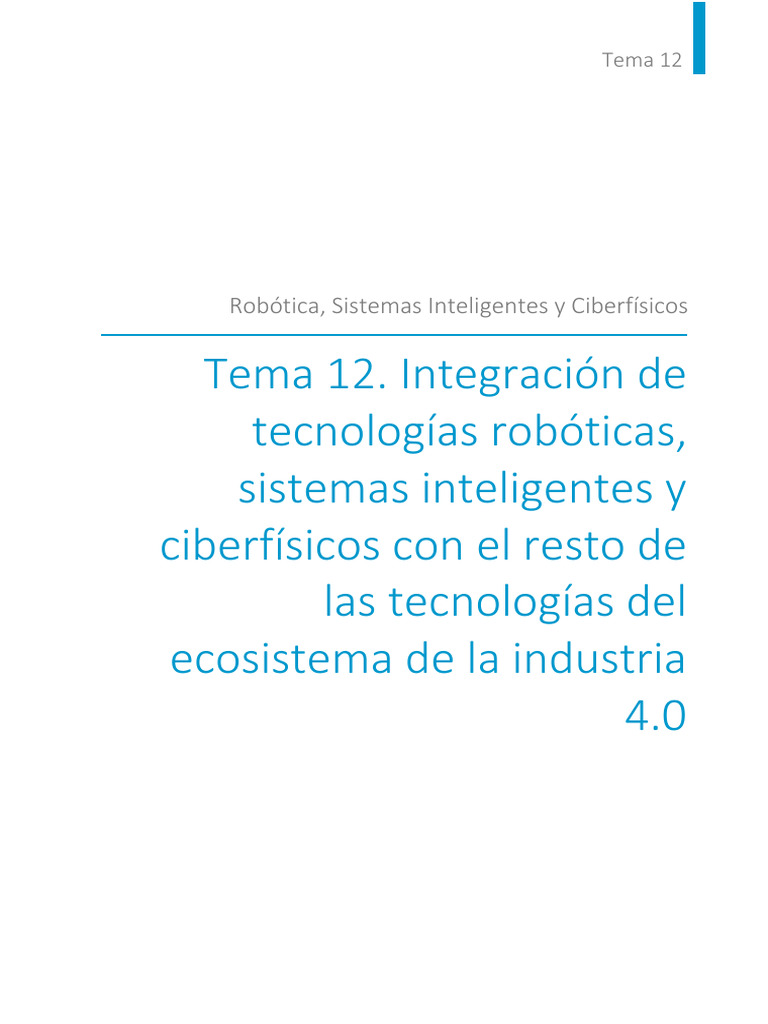 Tema 12 | PDF | Robot | Robótica