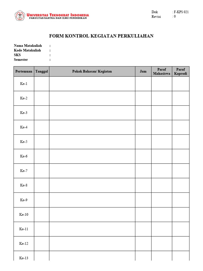 Form Psikologi Pendidikan | PDF