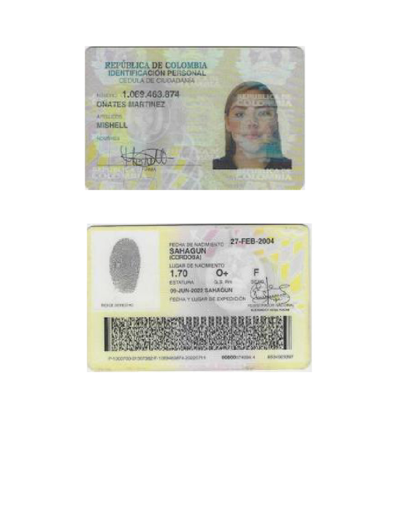 Cedula Mishell | PDF