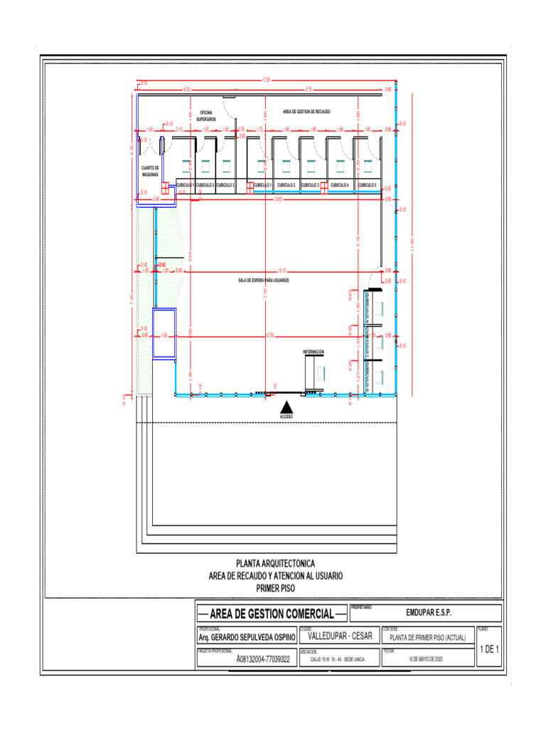 Planta Primer Piso (Actual) | PDF