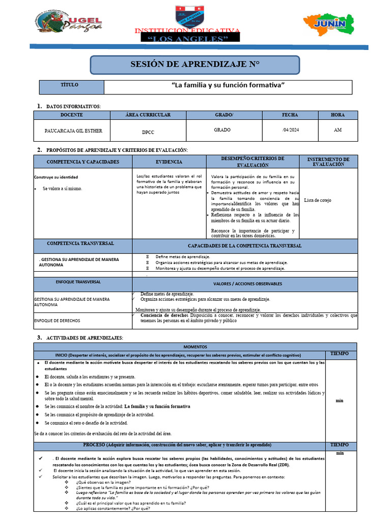 2do DPCC 26 | PDF | Evaluación | Aprendizaje