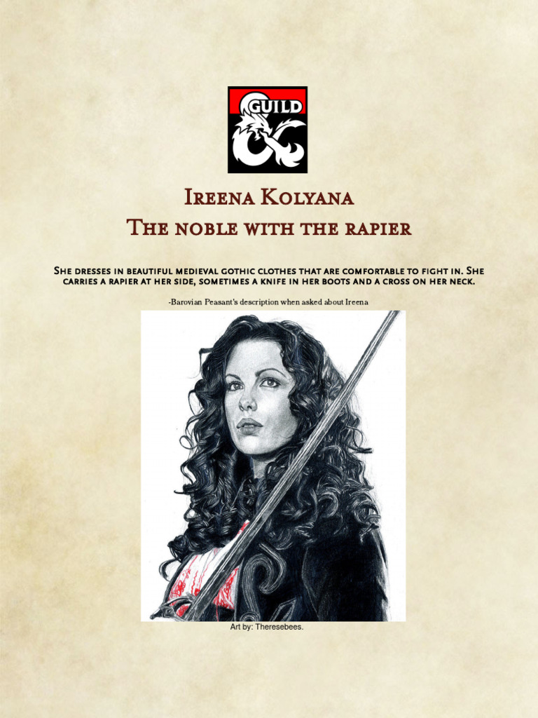 Ireena_Kolyana_The_noble_with_the_Rapier | PDF | Dungeons & Dragons | Wizards Of The Coast