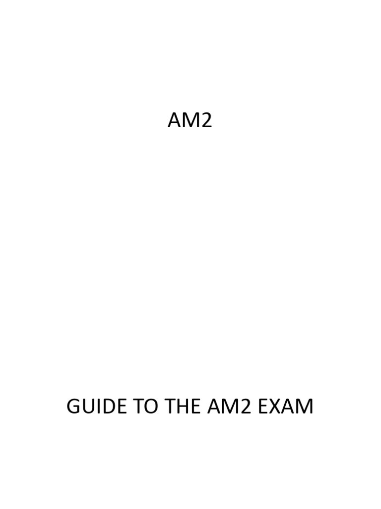 Guide To The Am2 Exam William Campbell Presentationpdfguide To The Am2 Exam | PDF | Electrician ...