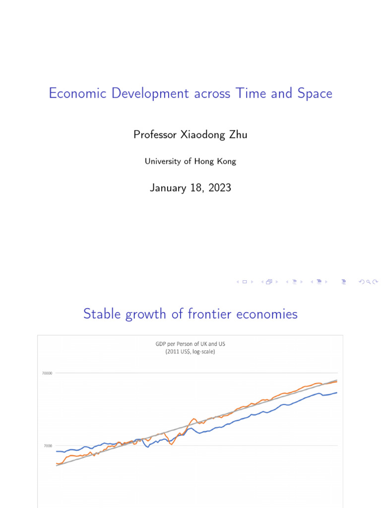 CCCH9007 Lecture1 | PDF | Economic Growth | Economics