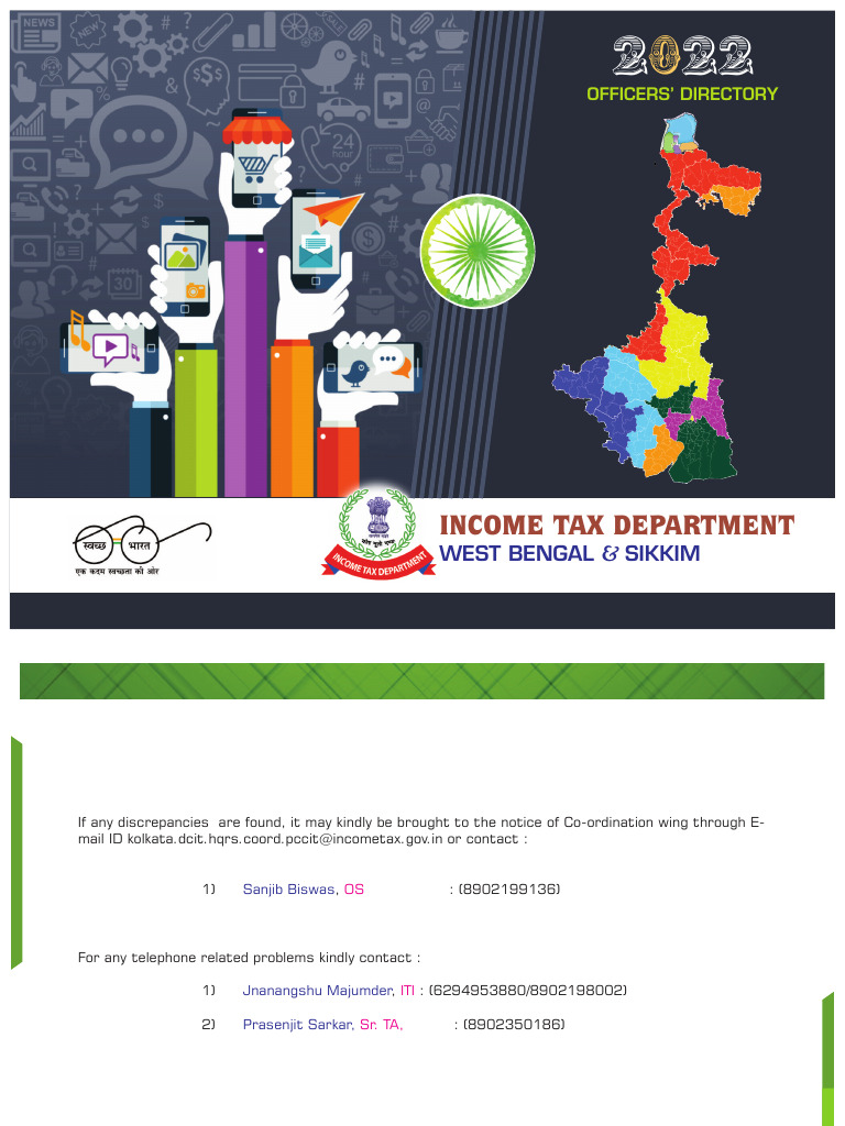 Telephone Directory Income Tax Dept WB & Sikkim | PDF | Taxes ... Telephone Directory Income Tax Dept WB & Sikkim | PDF | Taxes ...