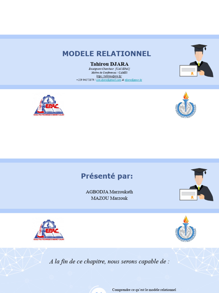 Comprendre le Modèle Relationnel | PDF | Modèle relationnel | Données