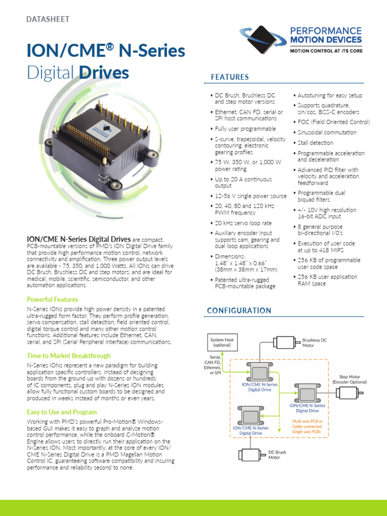 ION - CME N Series Datasheet | PDF | Computer Science | Manufactured Goods