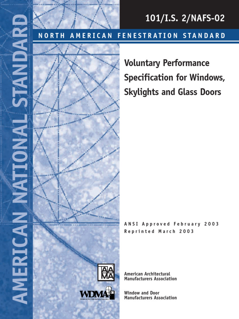 AAMA 101 | PDF | Window | Door