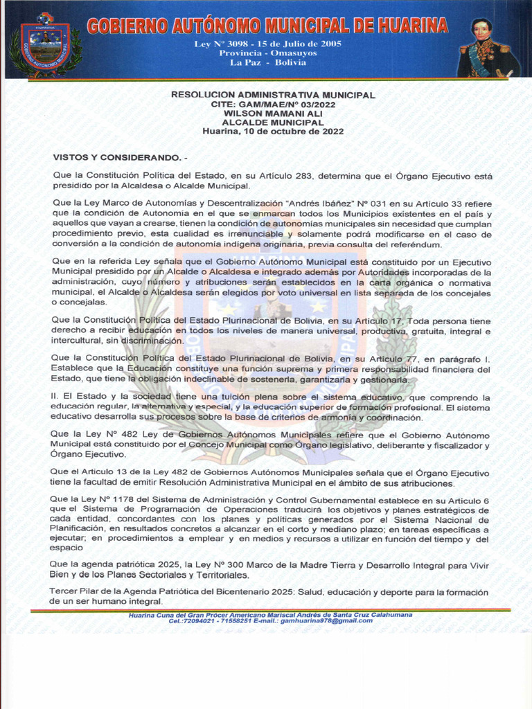 Aprovacion Itcp | PDF