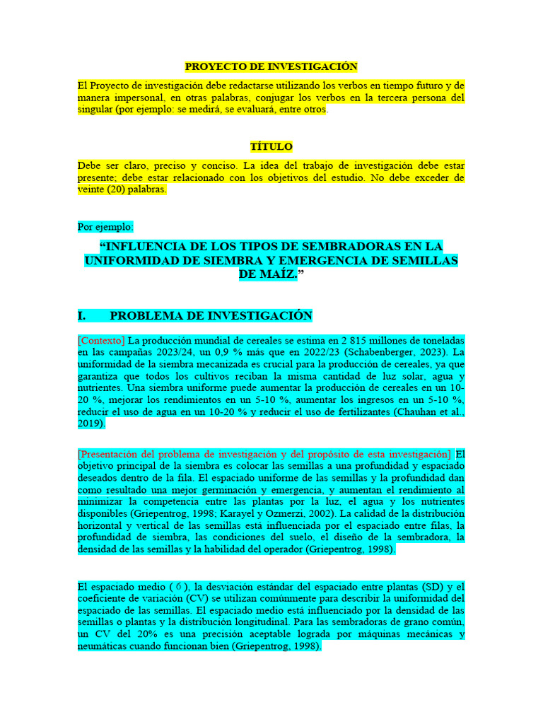 Segundo Entregable Ri 2024-1 | PDF | Agricultura | Siembra