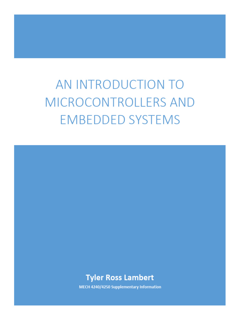 Embedded Systems And Microcontroller Pdf Integer Computer Science Matrix Mathematics