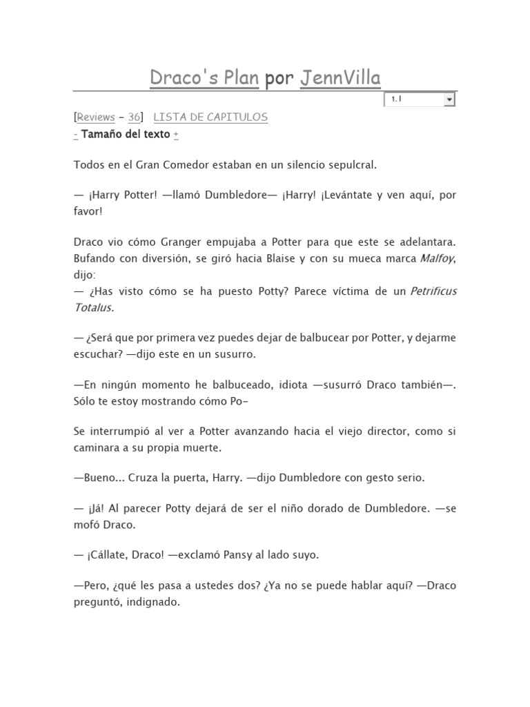Draco Plan 01-03 | PDF | Novelas de fantasía contemporánea | Harry Potter