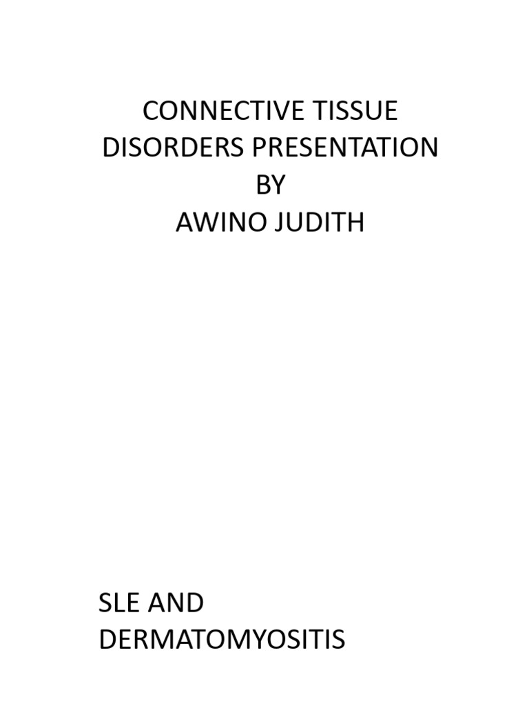 Connective Tissue Disorders | PDF