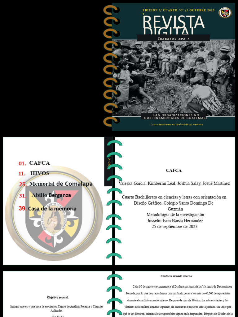 ONG CAFCA y el Conflicto Armado en Guatemala | PDF | Guatemala | Organización no gubernamental