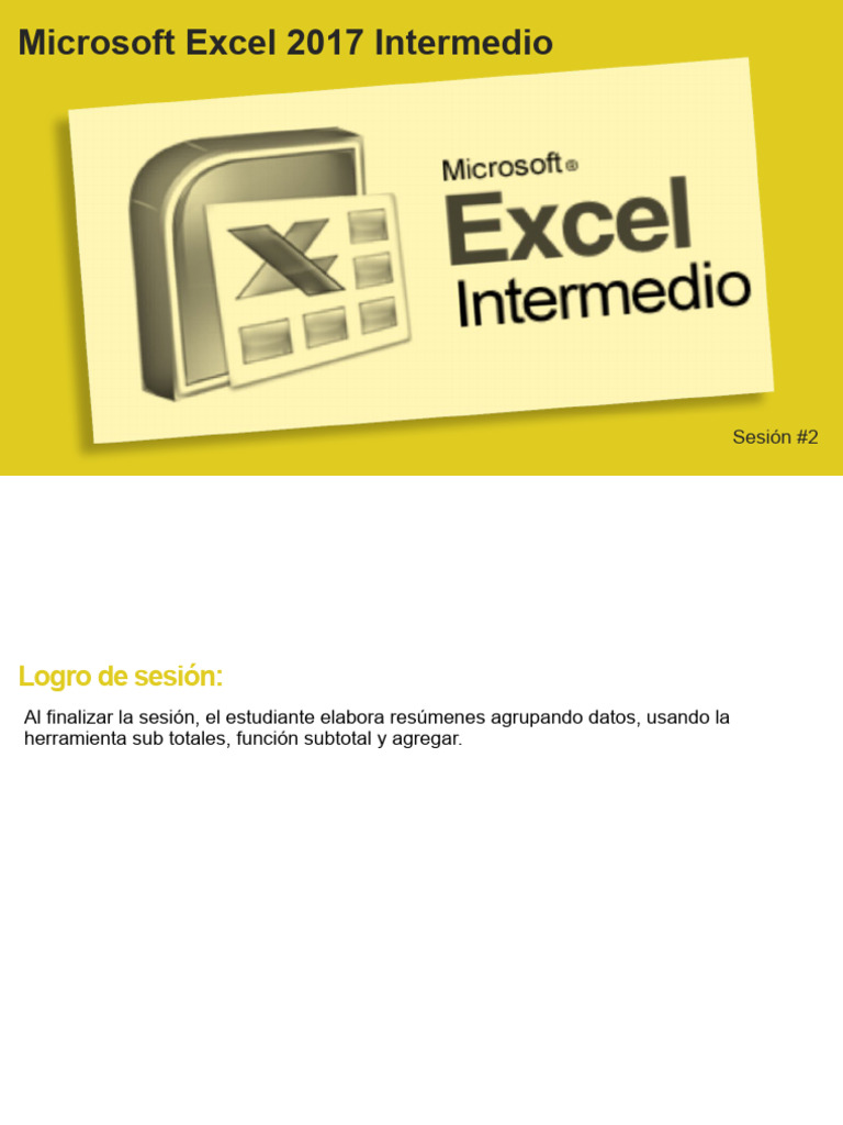 Excel Intermedio 2 | PDF | Bases de datos | Microsoft Excel