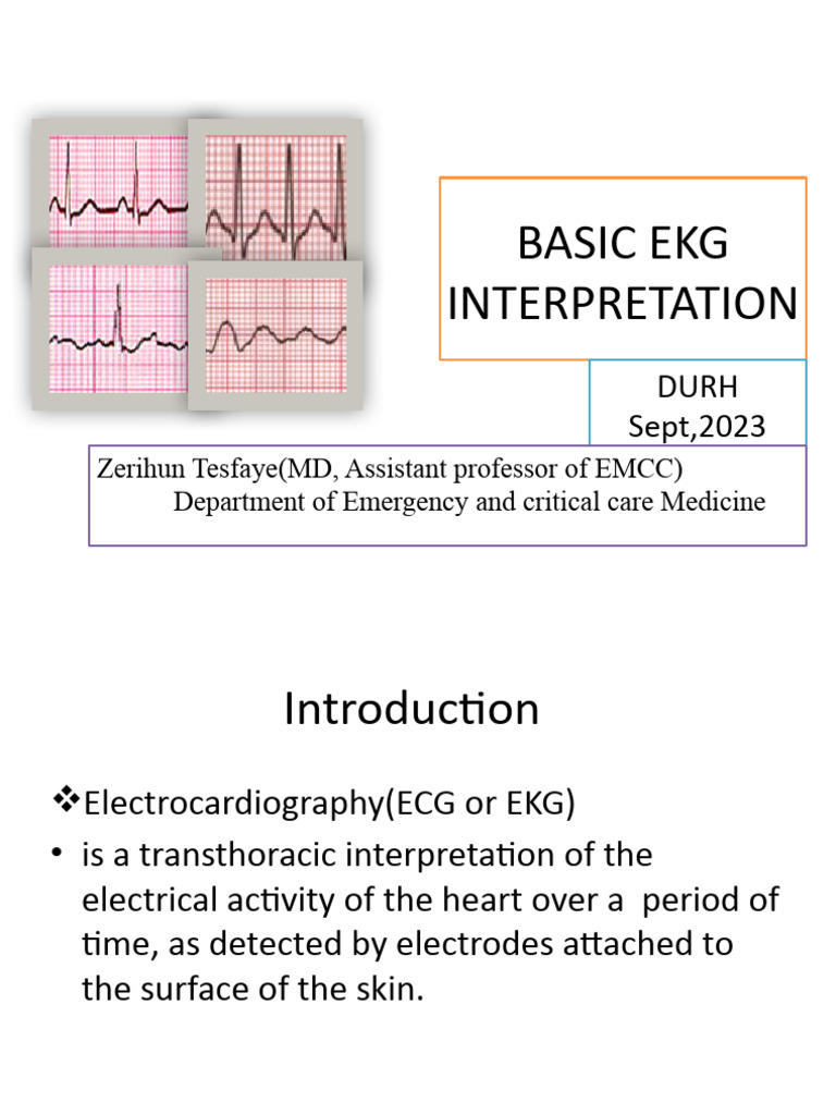 BASICS OF Ecg.2023 | PDF | Electrocardiography | Clinical Medicine