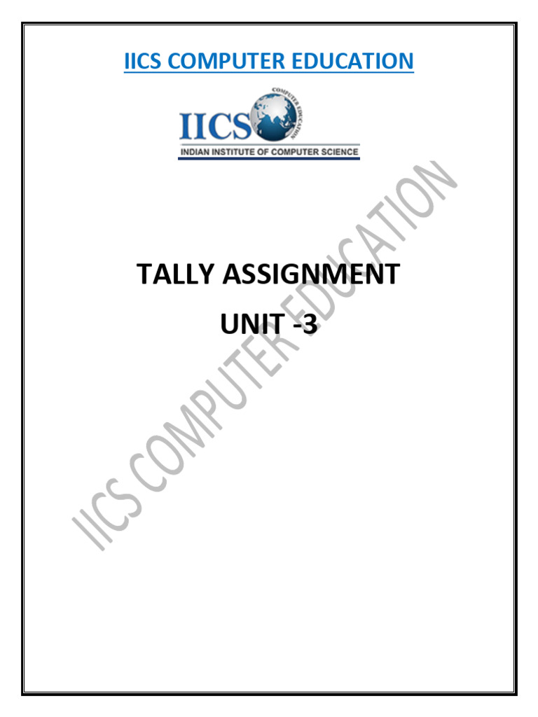 Unit 3 Assignments Jciakr8v674owggtsnrr Pdf Value Added Tax