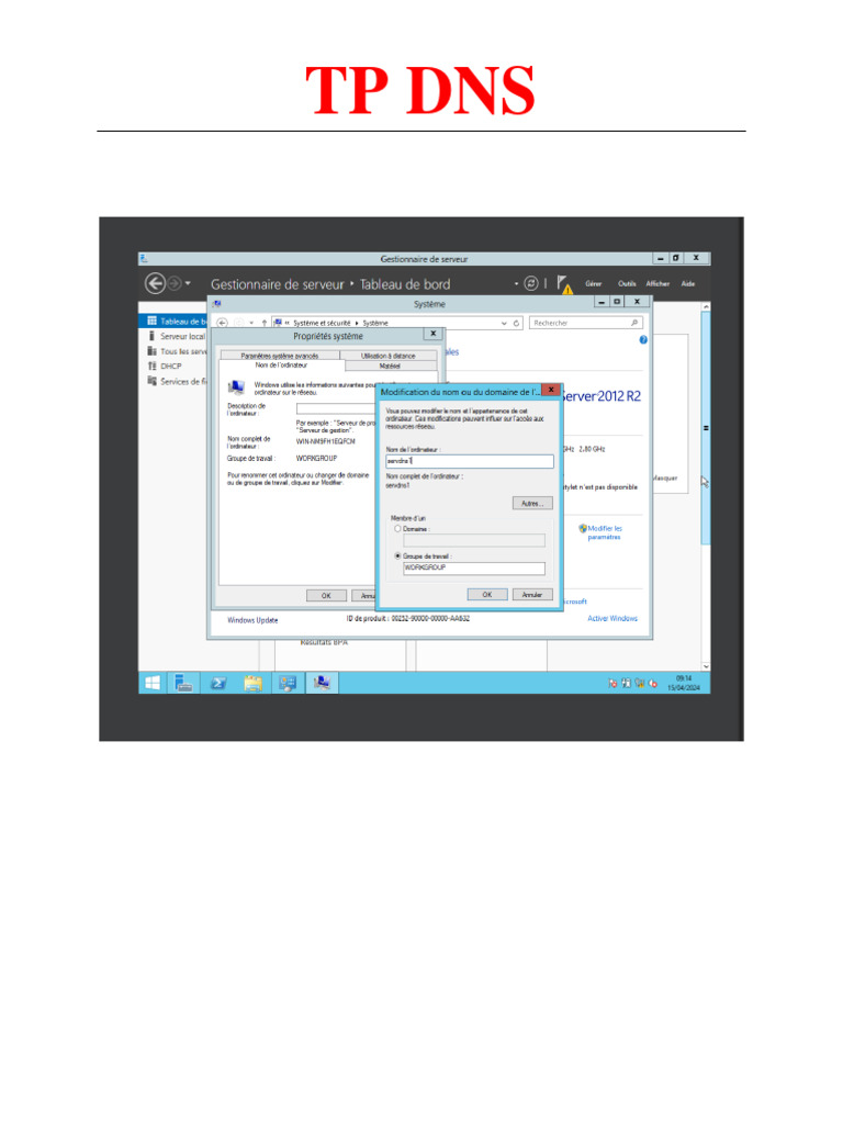 TP DNS - El Fahimi Douaa - 4iir G4 | PDF | Computers