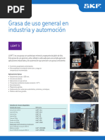 Ficha Tecnica Grasa Grado Alimentaria SKF | PDF