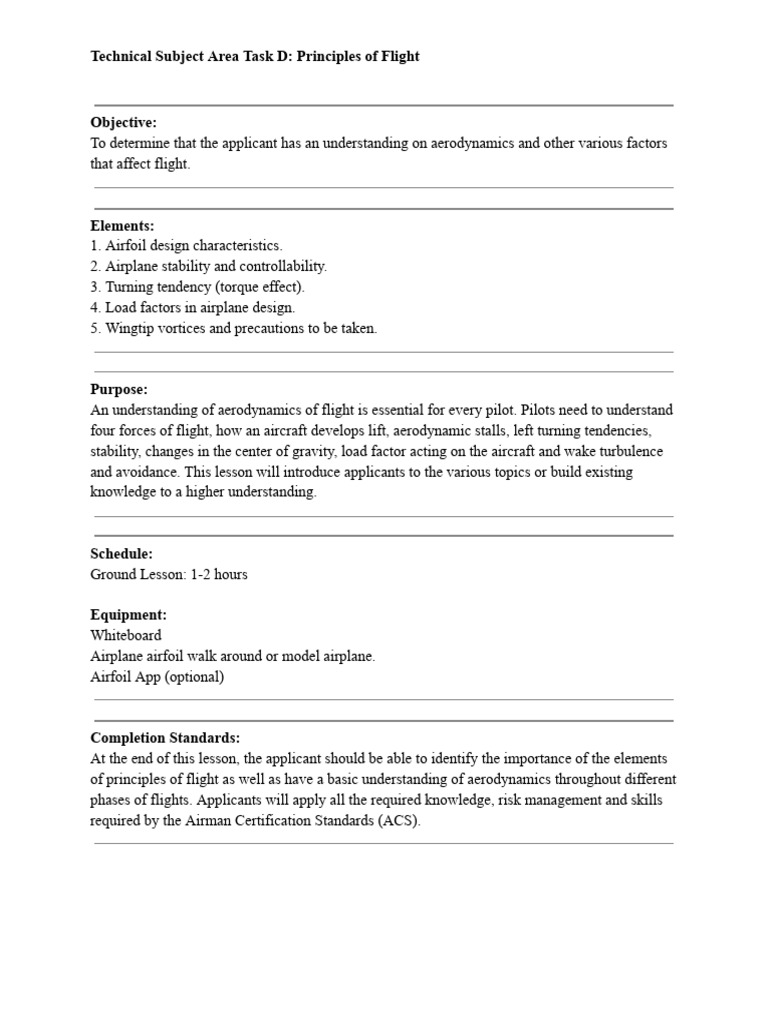 Principles of Flight | PDF | Flight | Lift (Force)