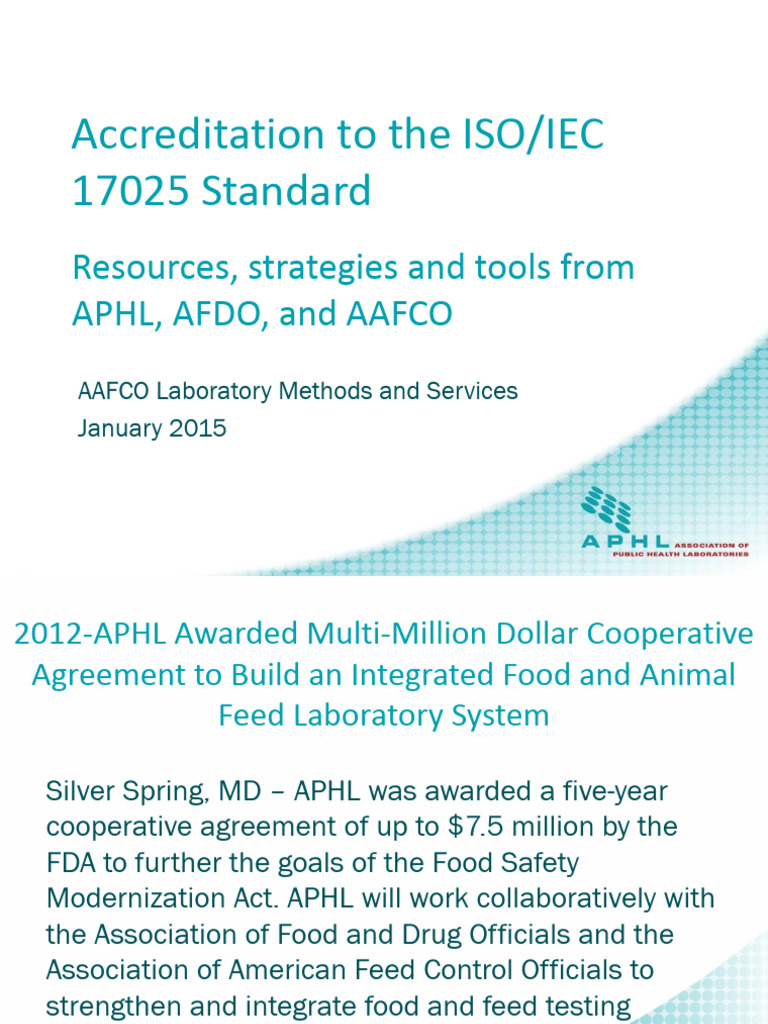 ISO 17025 Accreditation Resources | PDF | Food And Drug Administration