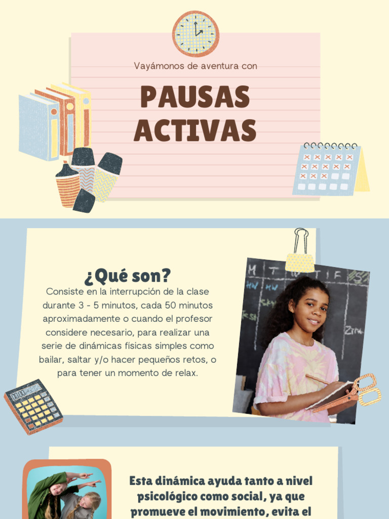Pausas Activas Presentacion | PDF | Maestros | Las emociones