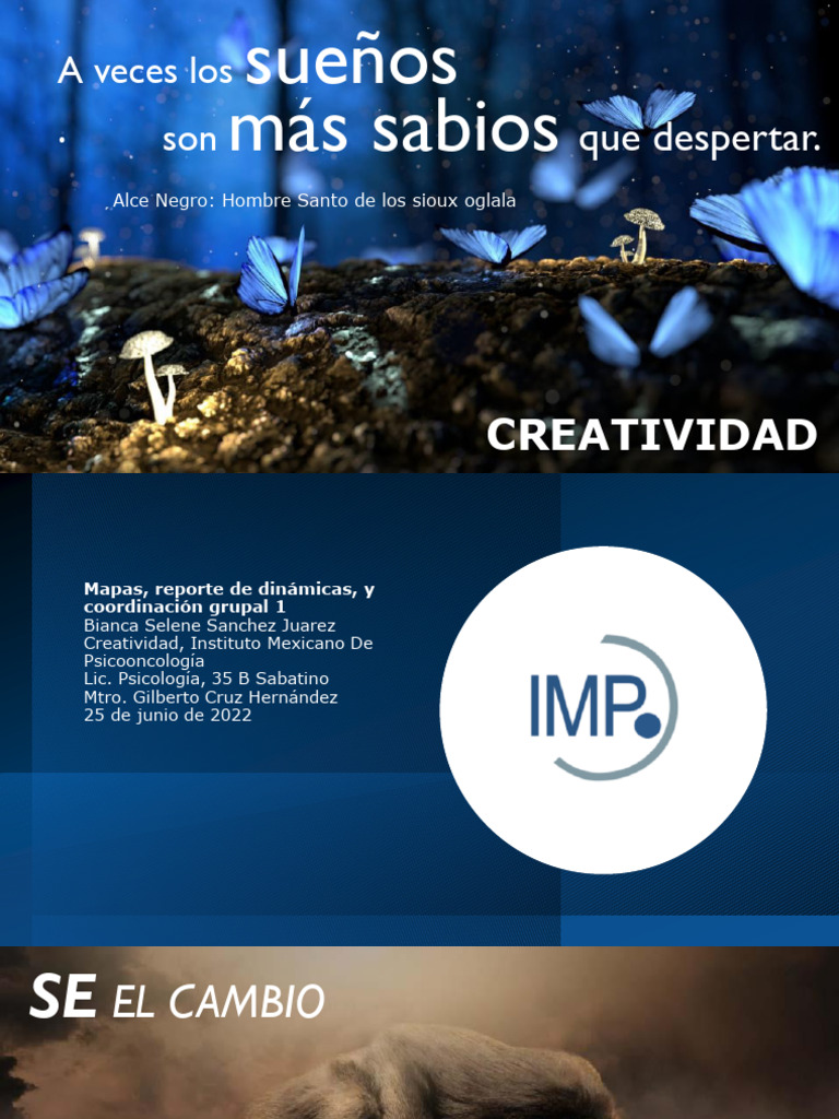 Mapas Reporte de Dinamicas y Coordinacion Grupal | PDF | Creatividad | Mente