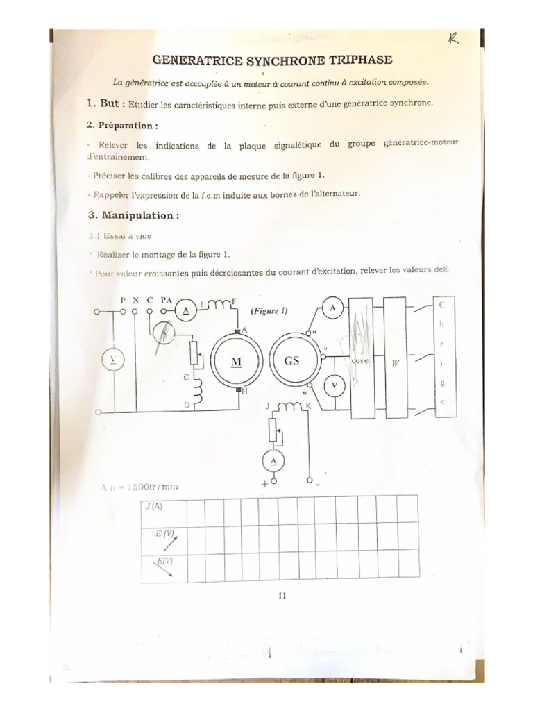 Generatrice Synchrone Triphase | PDF