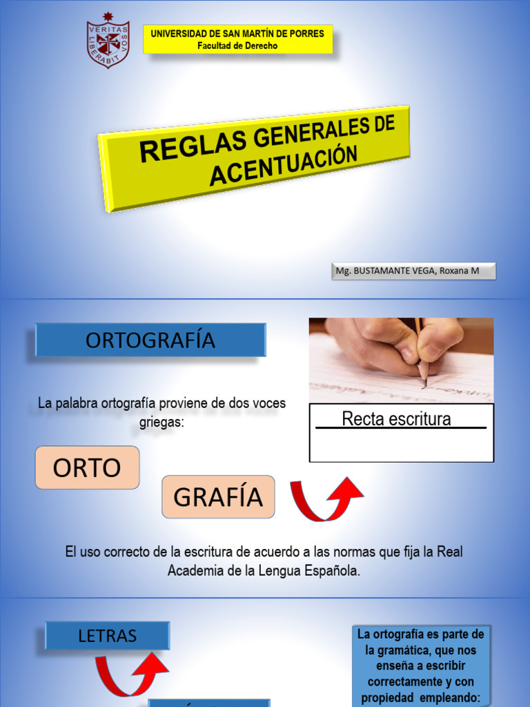 Reglas Generales de acentuación parte 1 | PDF | Ortografía | Escritura