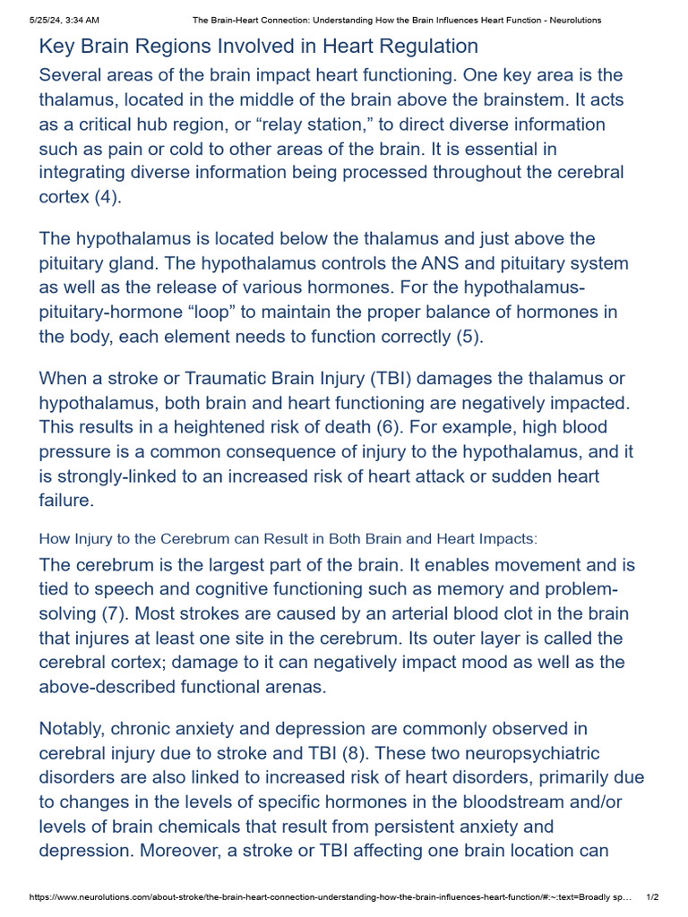 The Brain-Heart Connection_ Understanding How the Brain Influences Heart Function - Neurolutions ...