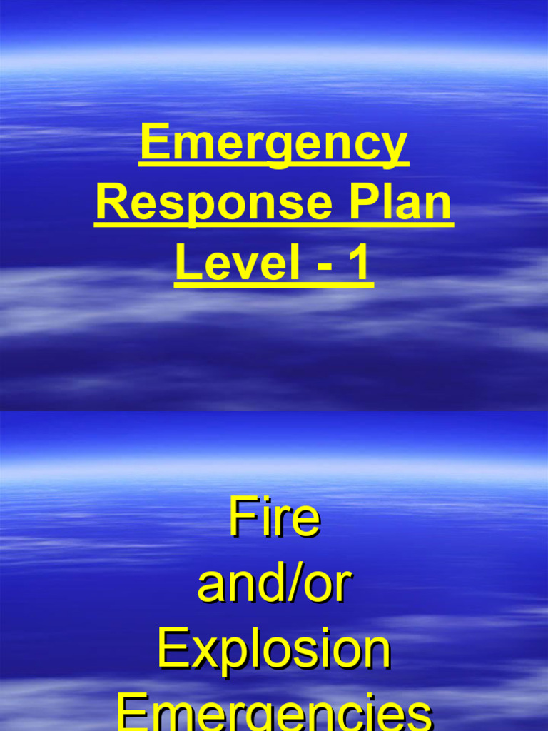 Emergency Response - Level #1 Training | PDF | Emergency | Safety