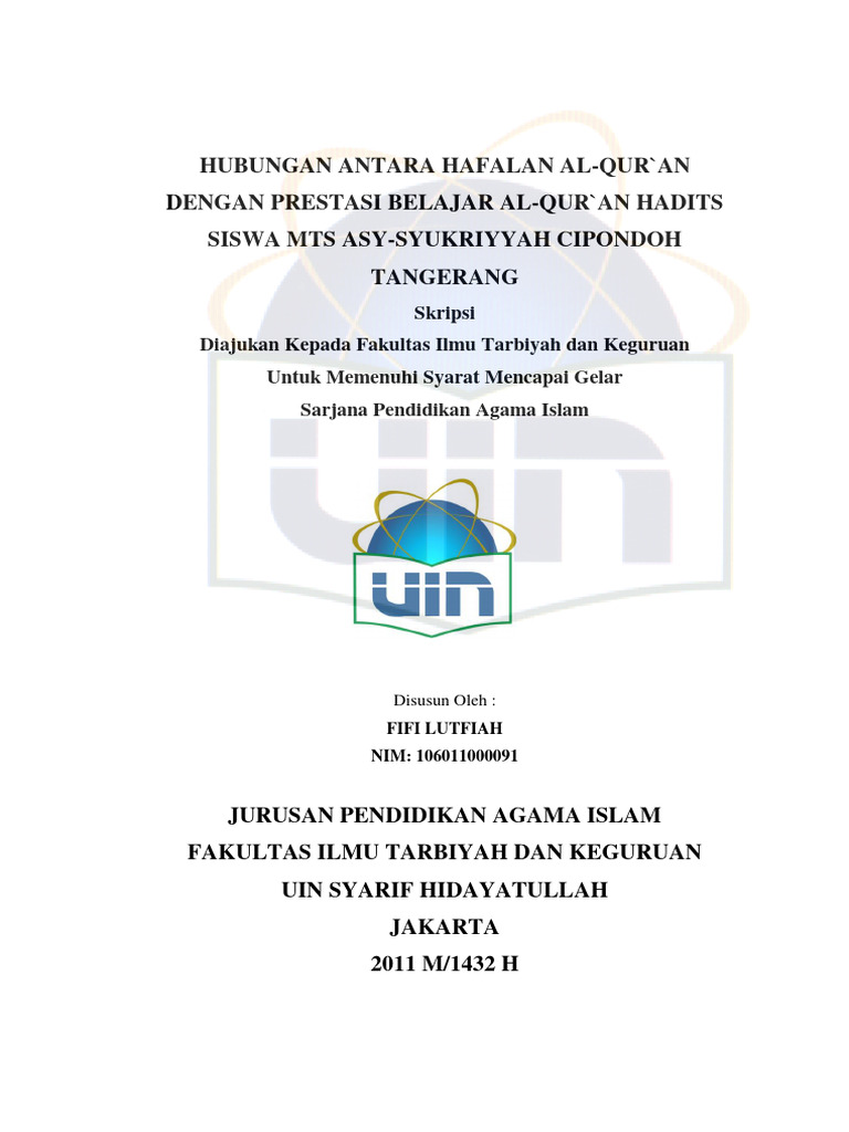 Fifi Lutfiah. PNDKTN Kolerasi | PDF | Agama & Spiritualitas