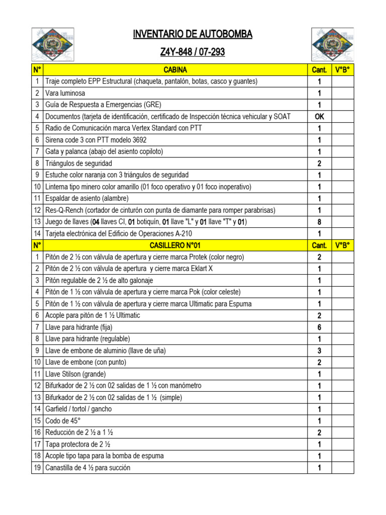 Inventario 07-293 Fundición | PDF
